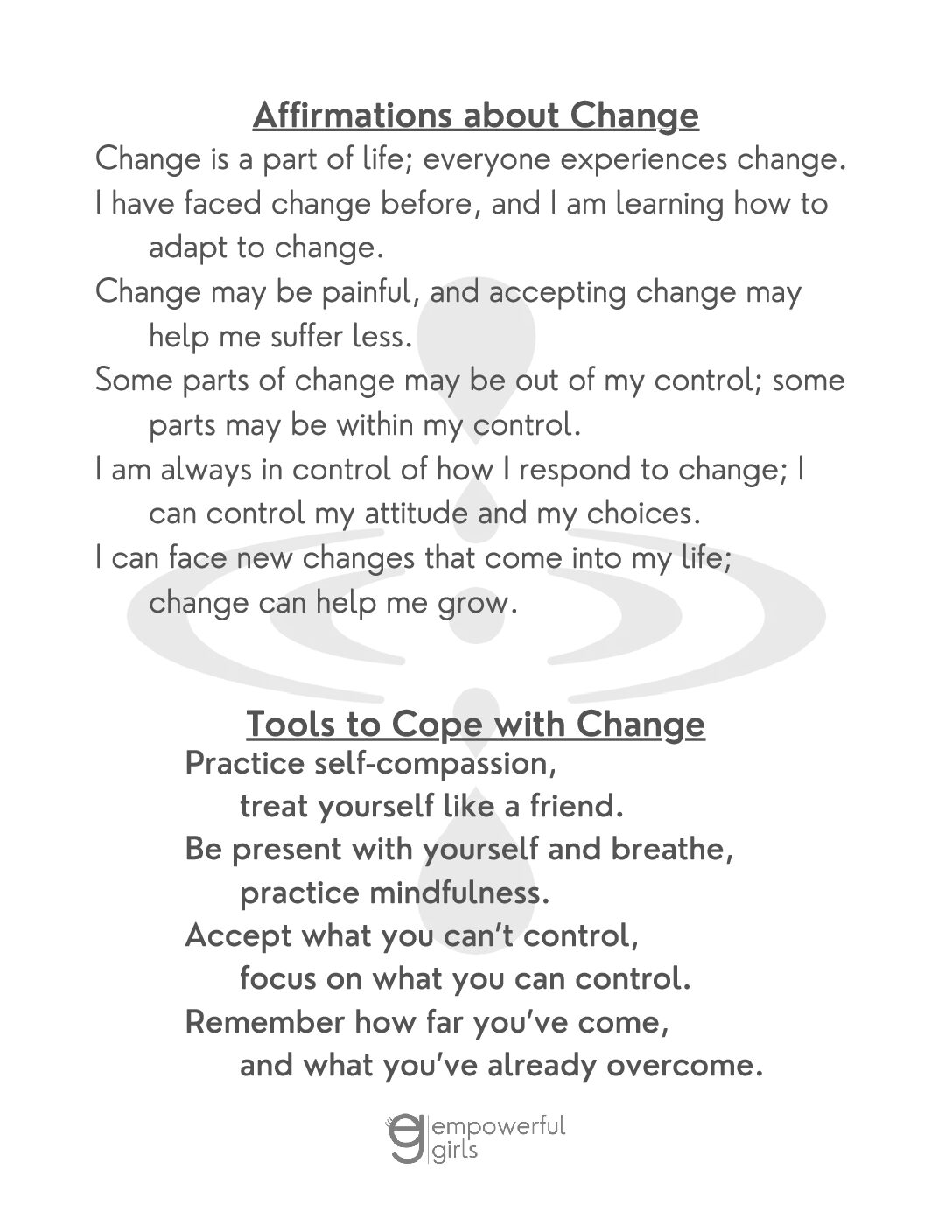 Cope with Change • ep. 020 - empowerfulgirls.com
