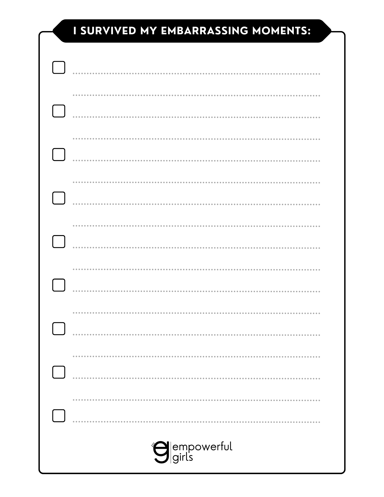 Survive Embarrassing Moments • ep. 096 - empowerfulgirls.com